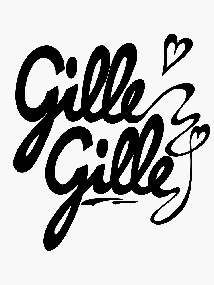 "Gille Gille logo" Sticker for Sale by mamimachtmusik | Redbubble