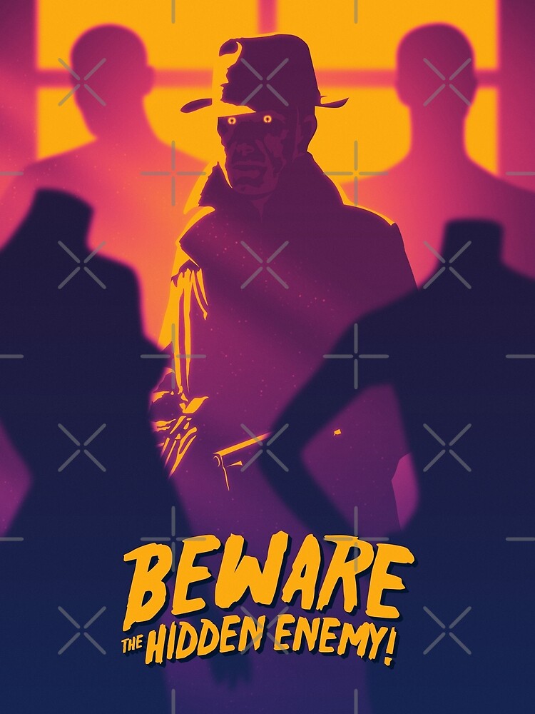"Beware the Hidden Enemy (Sunset)" Art Print by AlexGiudici | Redbubble