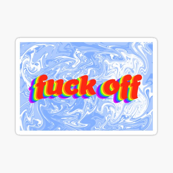 "f off" Sticker by abbysullivan | Redbubble