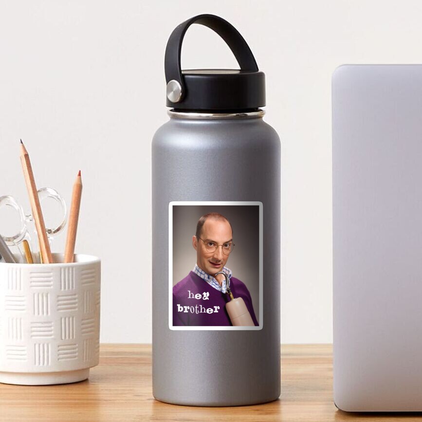 "Buster Bluth Hey Brother" Sticker for Sale by mclewontin | Redbubble