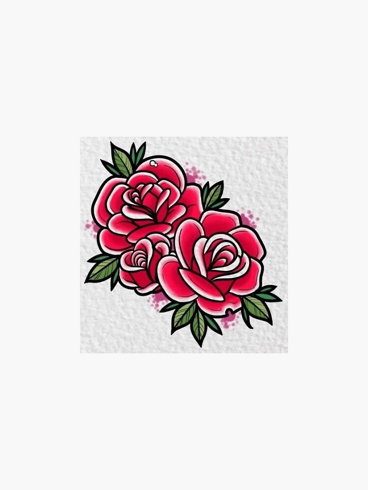 "Roses Mask" Sticker for Sale by rabeabanisalman | Redbubble