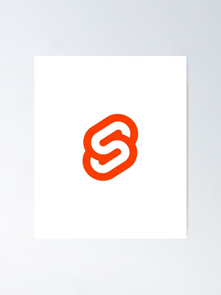 "svelte logo" Poster for Sale by Jeangel97 | Redbubble