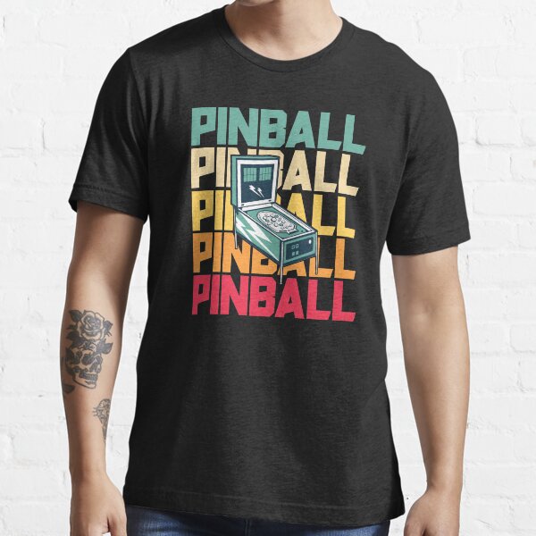 "Pinball Shirt Retro Vintage Arcade Shirt Pinball Machine" T-shirt for ...