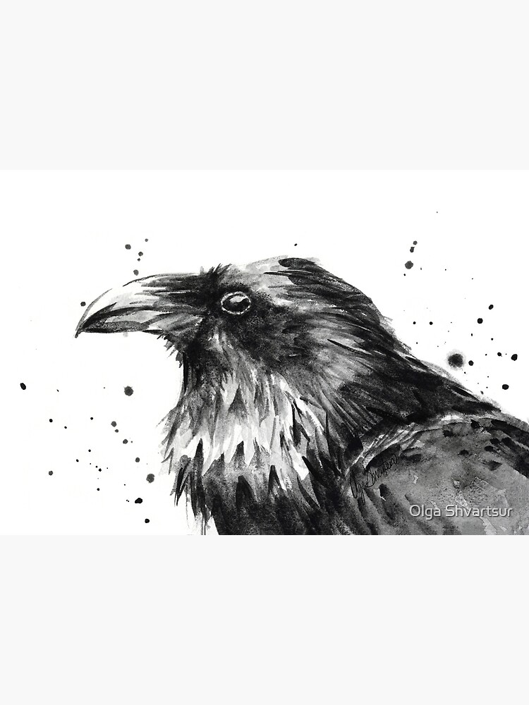 "Rabe Aquarell" Poster von olga-shvartsur | Redbubble