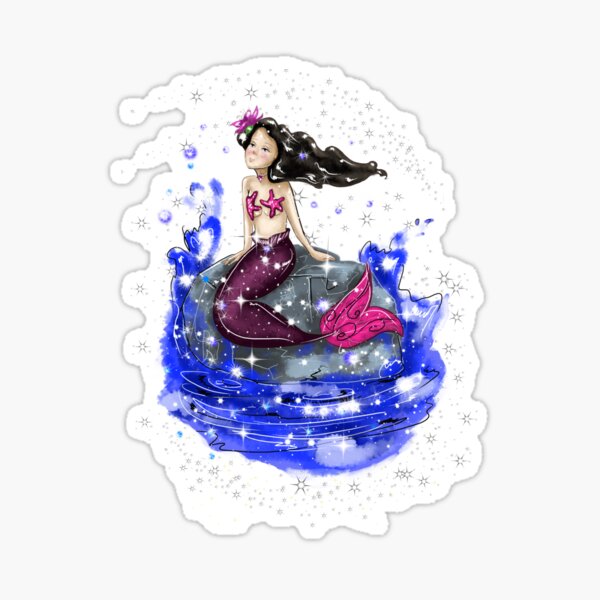 "Mandy The Mermaid™" Sticker by TeelieTurner | Redbubble