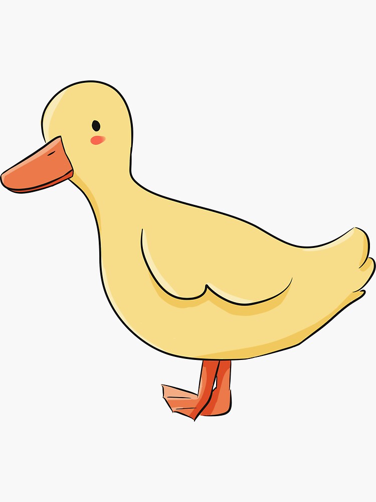 "The Duck Walk " Sticker for Sale by kelnan | Redbubble