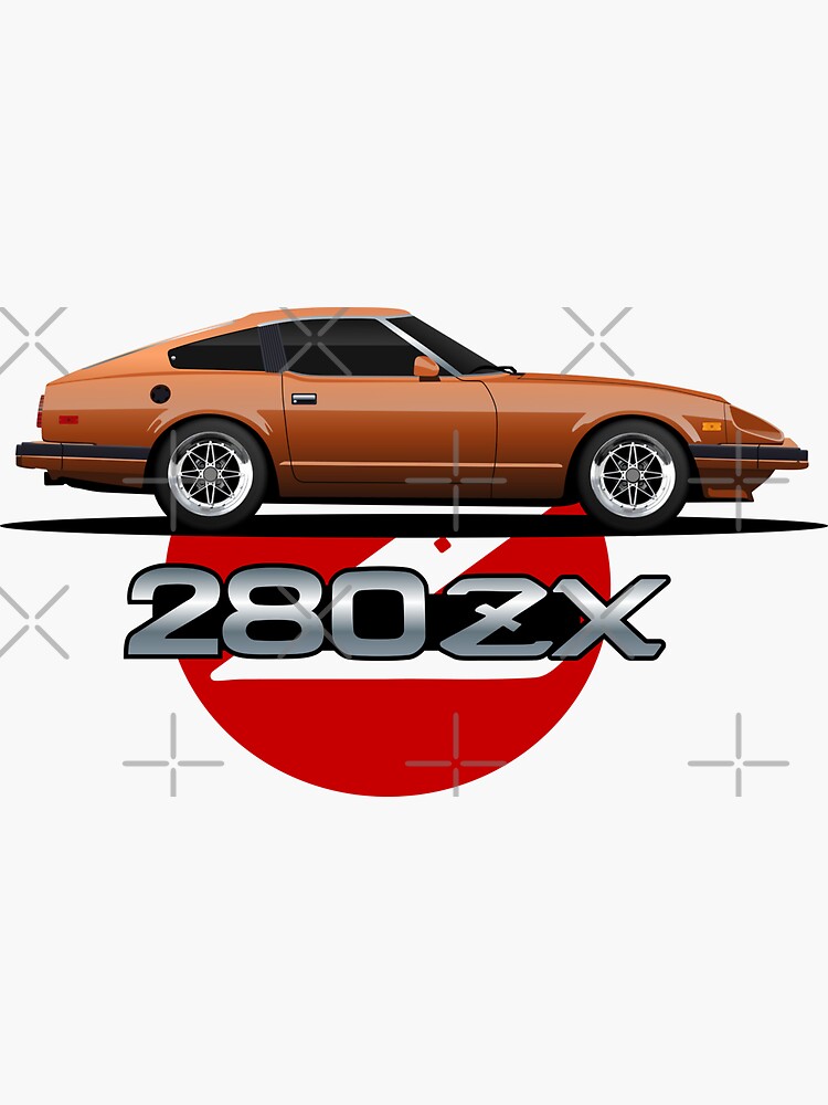 "280zx" Sticker for Sale by AutomotiveArt | Redbubble