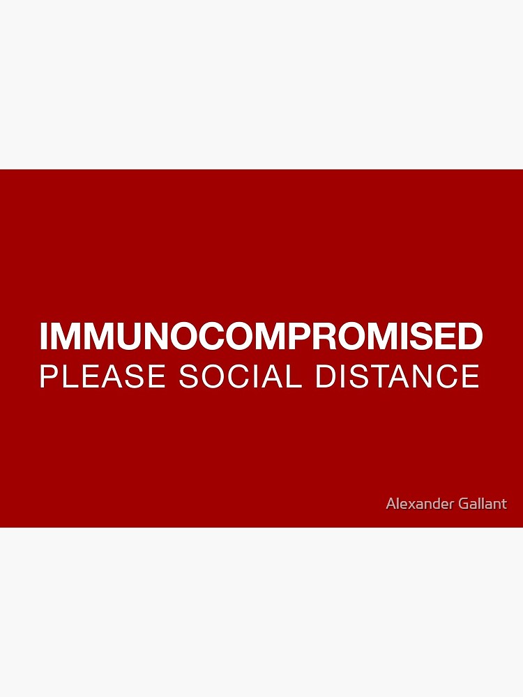 "Immunocompromised Mask" Mask for Sale by TheGeekkyArtist | Redbubble