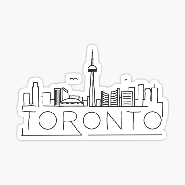"Tronto Skyline sticker " Sticker by allyrauscher | Redbubble