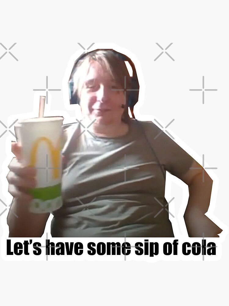 "Zlatorz sip of cola" Sticker for Sale by Bebatis | Redbubble