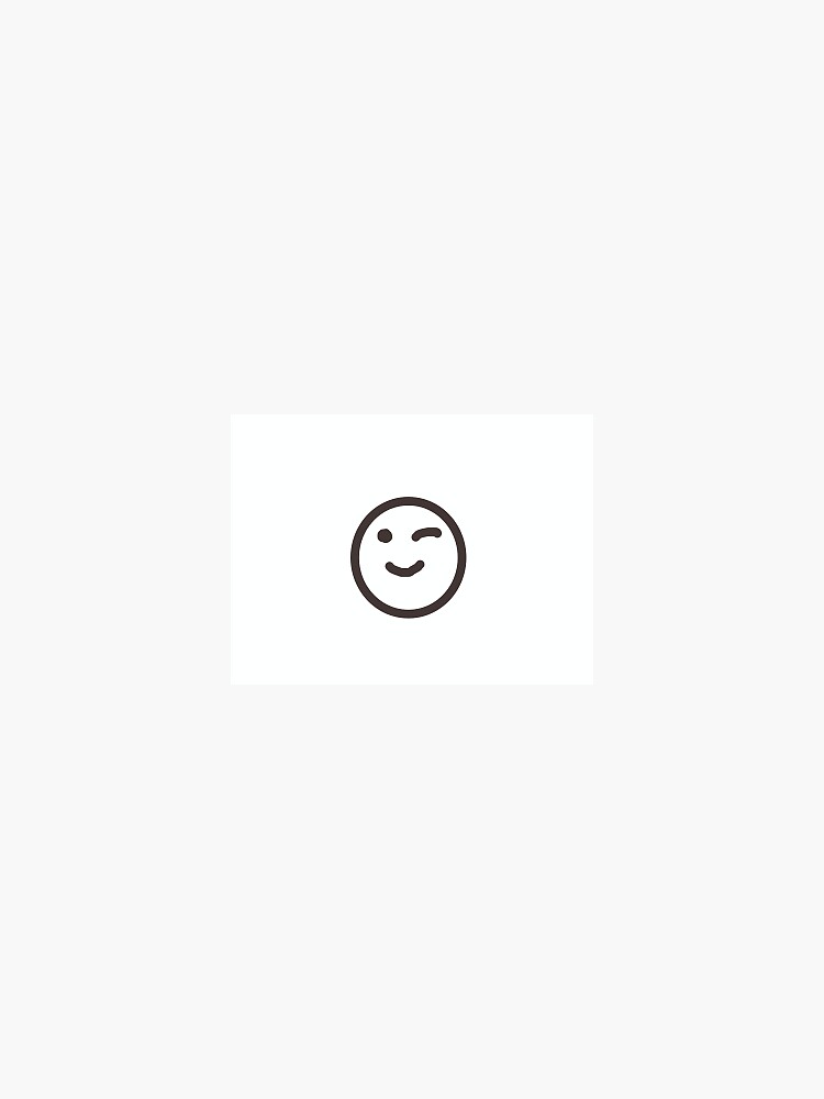 "Cute winky face" Sticker for Sale by SMNDesigns | Redbubble