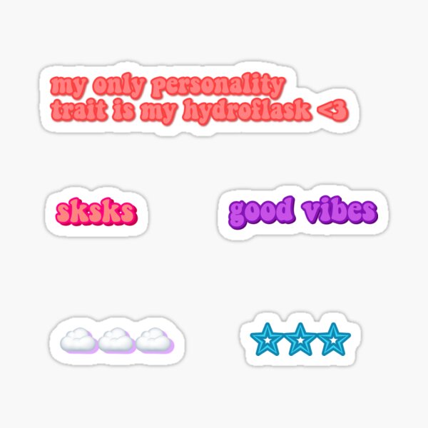 "VSCO sticker pack" Sticker for Sale by irisrayn | Redbubble
