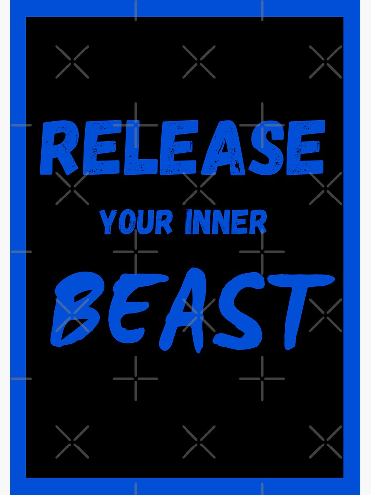 "Release Your Inner Beast" Sticker by rexytalamayan | Redbubble