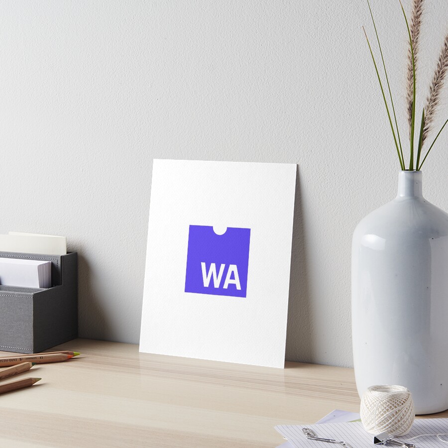 "web assembly logo" Art Board Print for Sale by Jeangel97 | Redbubble