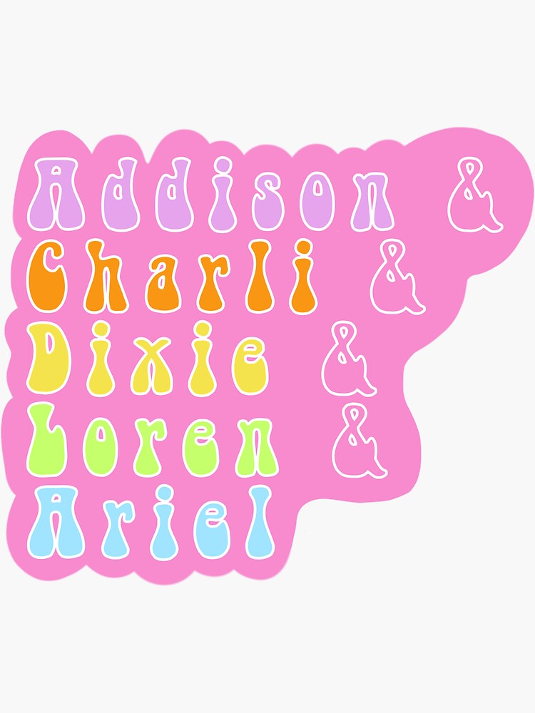 "Tik Tok Girl Names" Sticker by collagexemma | Redbubble