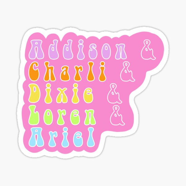"Tik Tok Girl Names" Sticker by collagexemma | Redbubble
