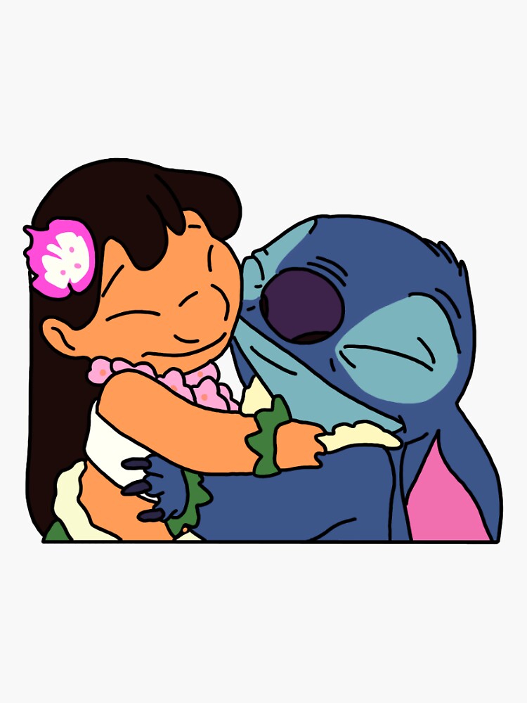 "lilo and stitch hugging" Sticker for Sale by juliax23 | Redbubble