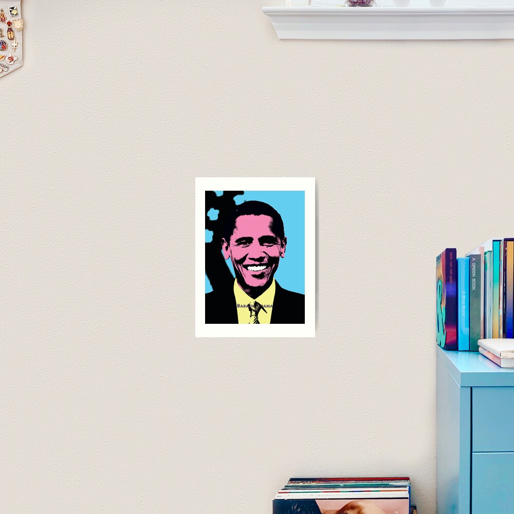 "Barack Obama with Andy Warhol Pop Art Style" Art Print by ...