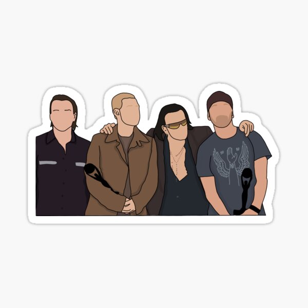 "U2 " Sticker for Sale by HipGrandma | Redbubble