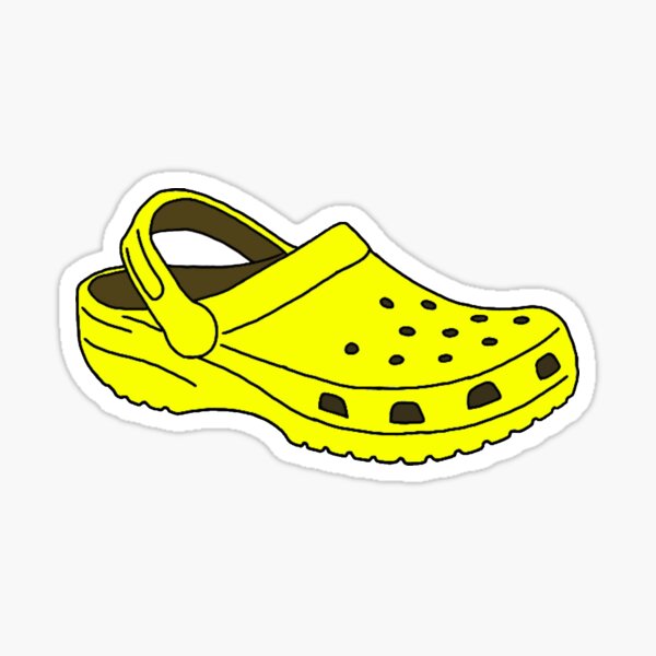 "yellow croc" Sticker for Sale by leahnox | Redbubble