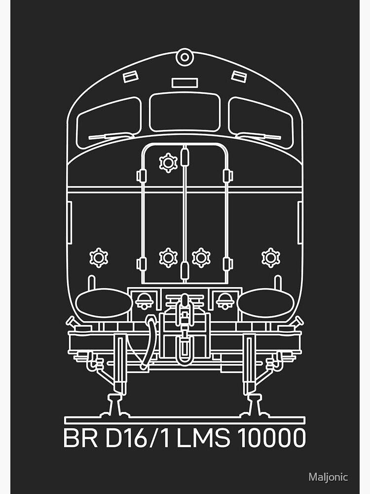 "LMS 10000 British Rail D16/1 Prototype Diesel Locomotive Train ...
