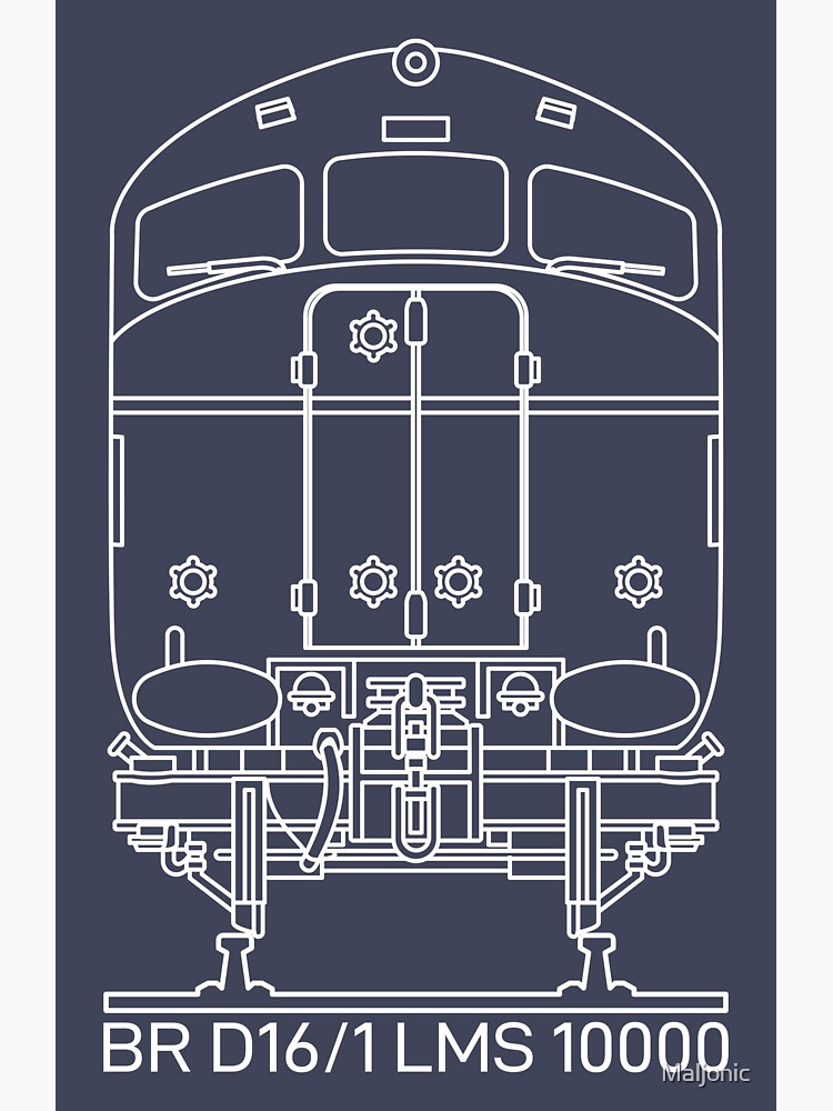 "LMS 10000 British Rail D16/1 Prototype Diesel Locomotive Train ...