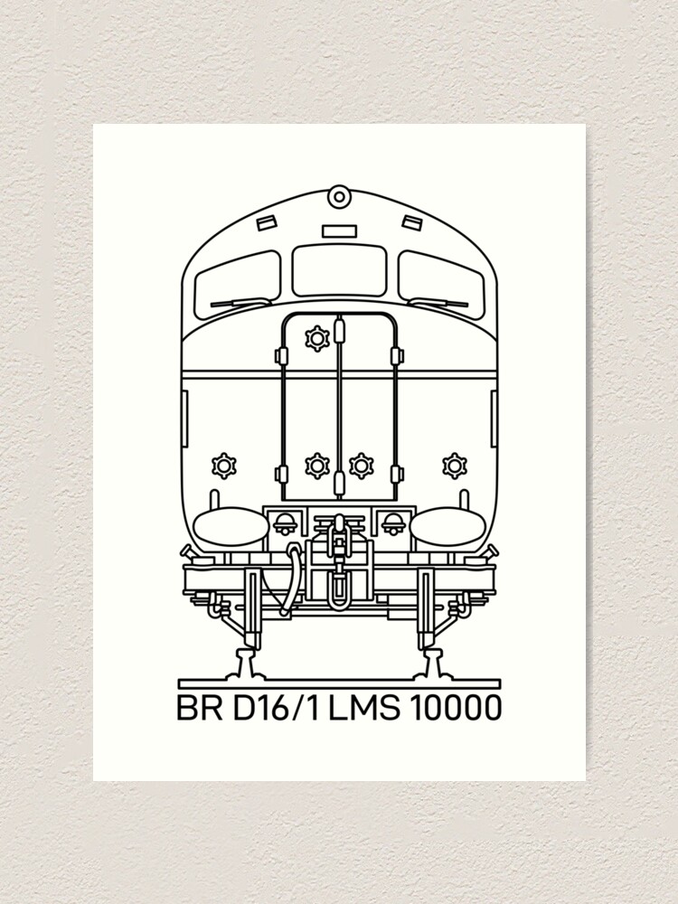 "LMS 10000 British Rail D16/1 Prototype Diesel Locomotive Train ...