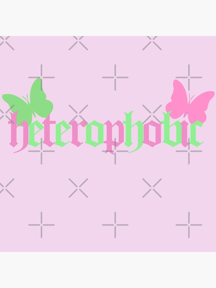 "heterophobic" Poster for Sale by claire-mcculley | Redbubble