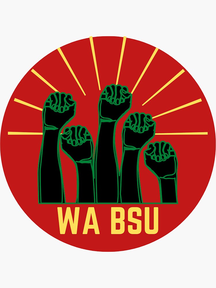 "WA Black Student Union Logo" Sticker for Sale by wabsu | Redbubble