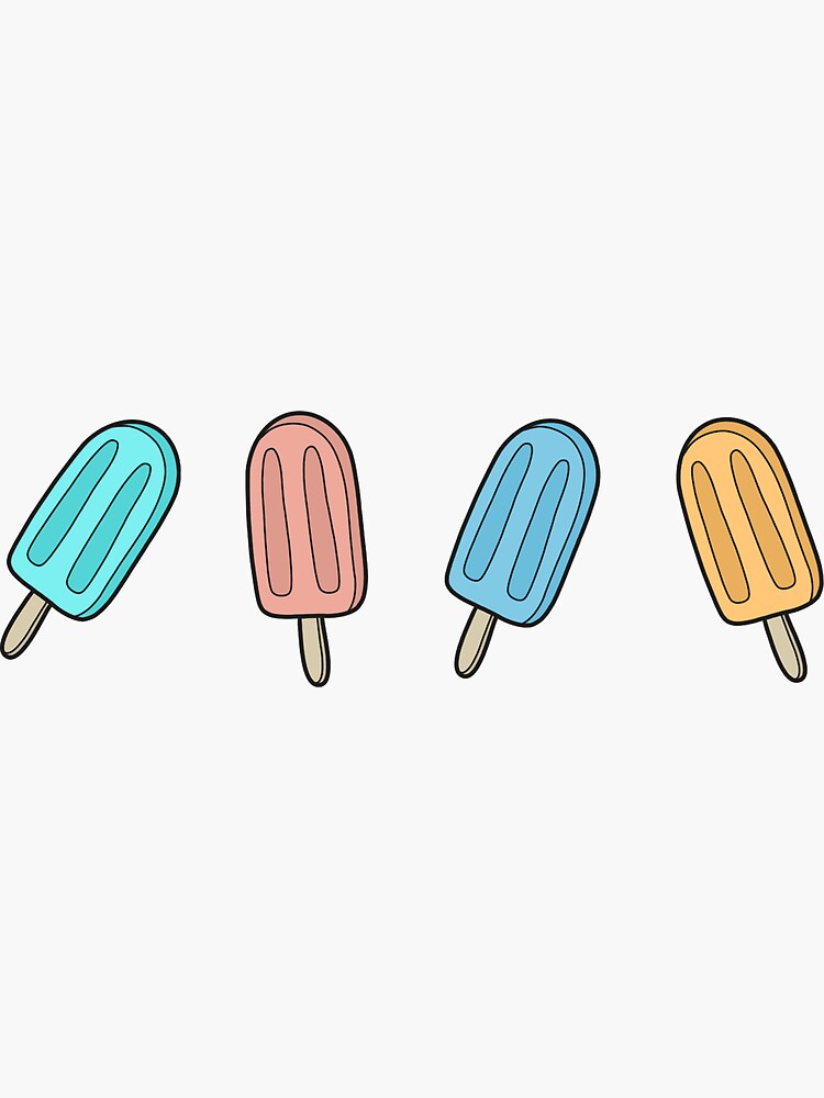 "Popsicle Sticker Pack" Sticker for Sale by madebyesther | Redbubble