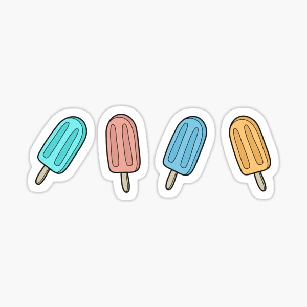 "Popsicle Sticker Pack" Sticker for Sale by madebyesther | Redbubble