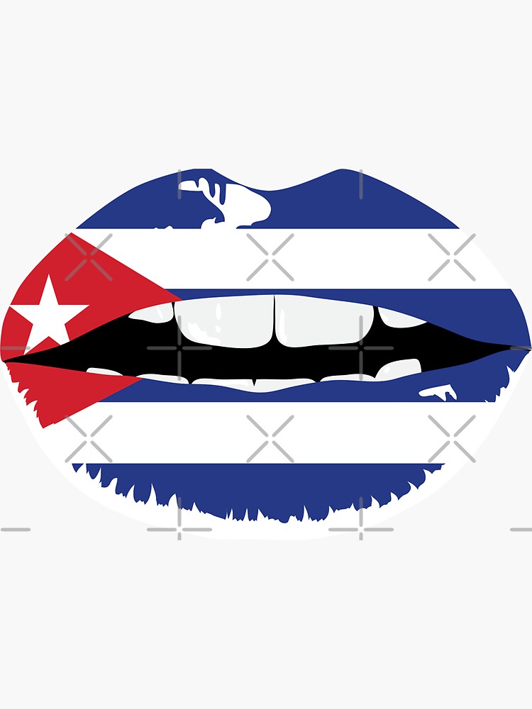 "Cuba, cuban flag, cubana sexy lips" Sticker by CasaLatina | Redbubble