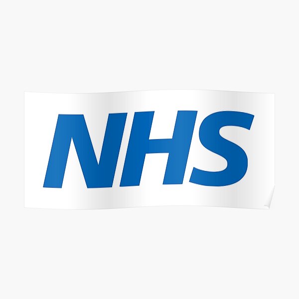 "NHS Logo" Poster for Sale by CultWear85 | Redbubble