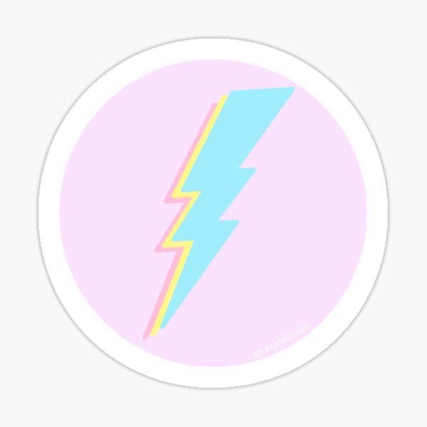 "Lightning Bolt Sticker!" Sticker by LanaMitchell | Redbubble