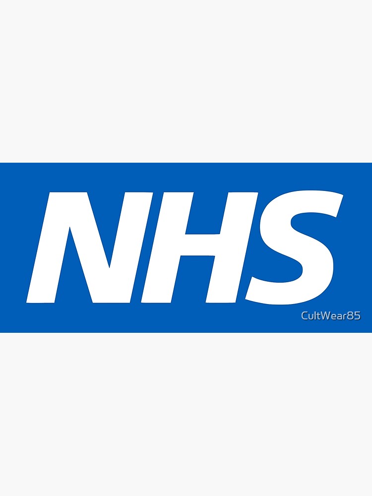 "NHS Logo with blue background" Poster for Sale by CultWear85 | Redbubble