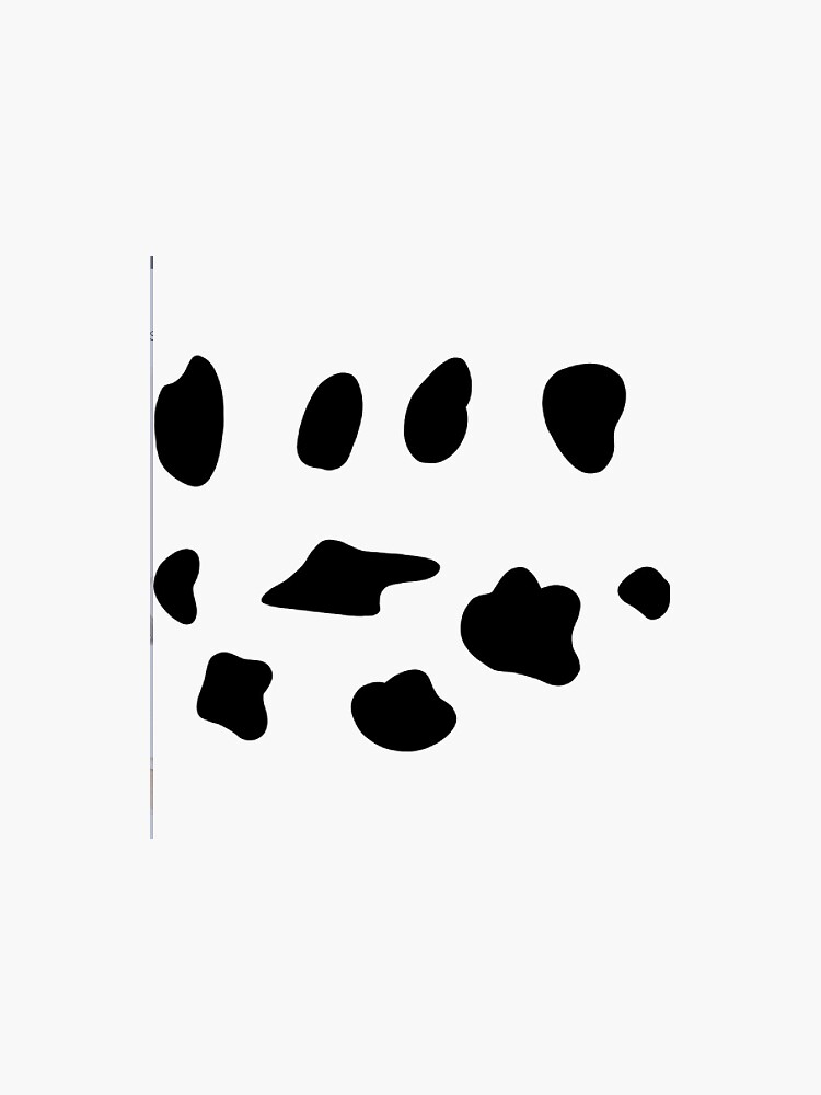 "Cow Print Sticker" Sticker for Sale by finneycls | Redbubble