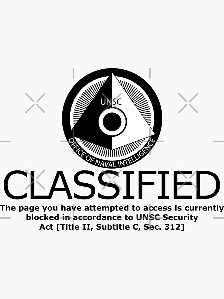 "CLASSIFIED" Sticker for Sale by WarGear | Redbubble