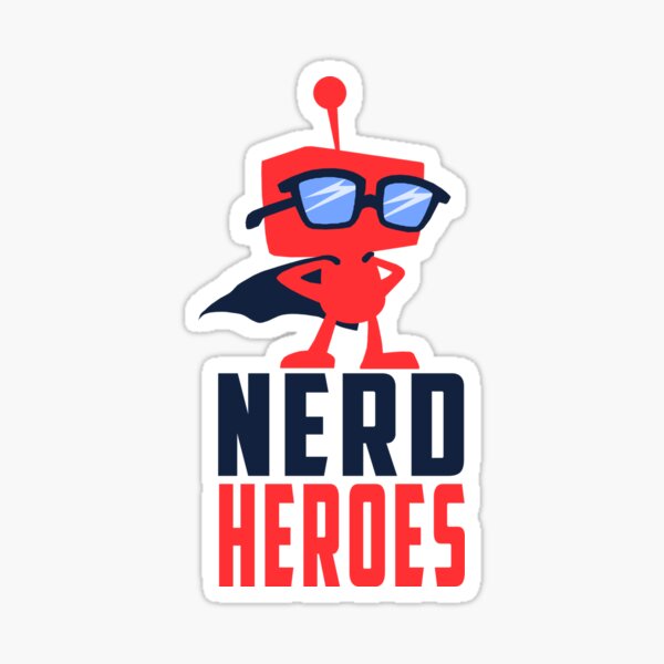 "NERD Heroes" Sticker by supernate77 | Redbubble