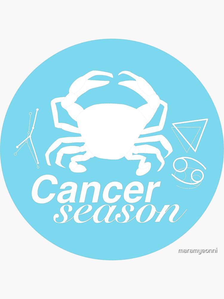 "Cancer Zodiac Season" Sticker for Sale by maramyeonni | Redbubble