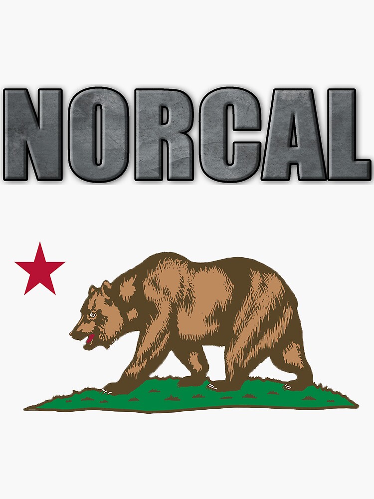 "Norcal Bear" Sticker by darren415 | Redbubble