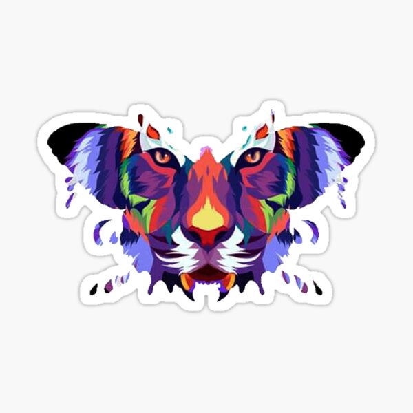 "Lion Drip mix color" Sticker for Sale by Conclusion | Redbubble