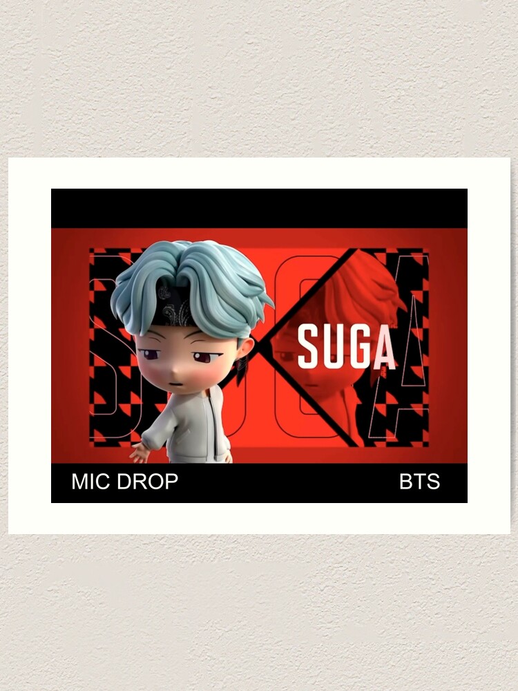 "Suga Min Yoongi cat kitie chibi" Art Print for Sale by CleobyTess ...