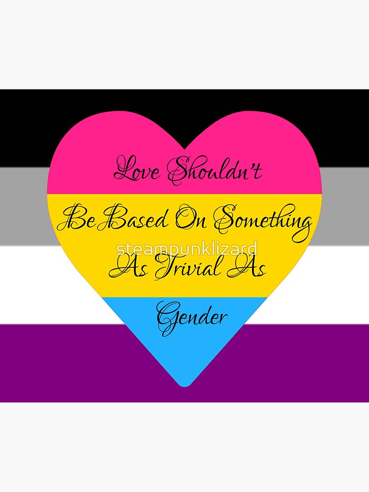 "Panromantic Asexual" Sticker by steampunklizard | Redbubble