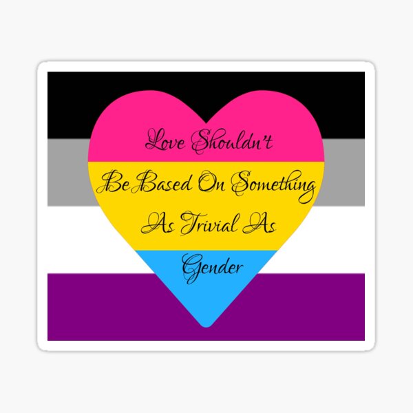 "Panromantic Asexual" Sticker by steampunklizard | Redbubble