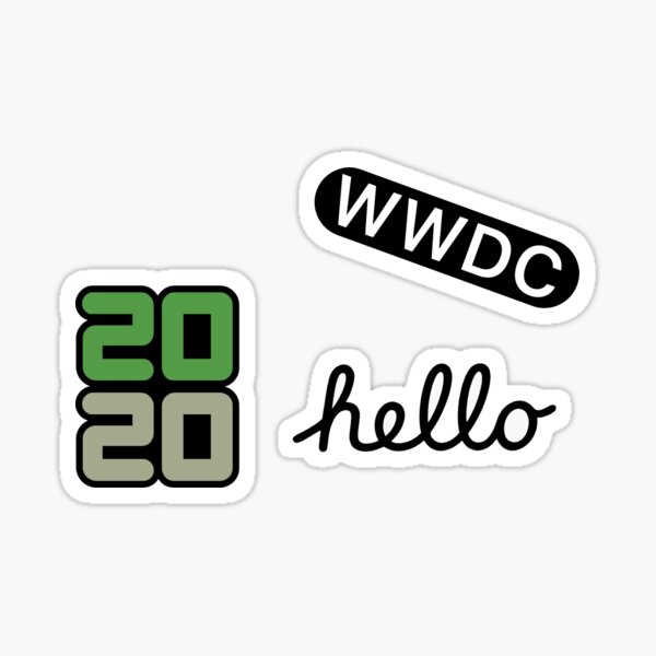 "WWDC 2020" Sticker for Sale by codesticker | Redbubble