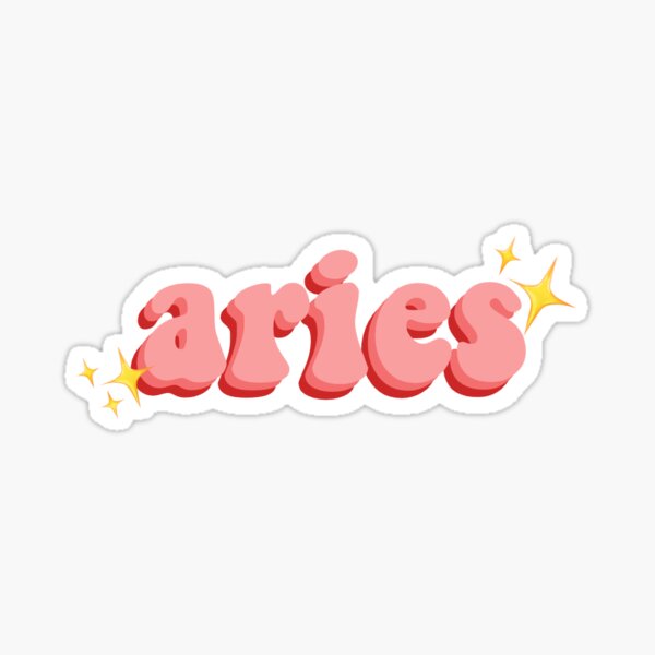 "Cute Aries Zodiac Astrology Sign" Sticker for Sale by tiffany-tpwk ...