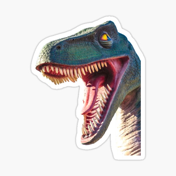 "Velociraptor the dinosaur" Sticker for Sale by Dalyn | Redbubble