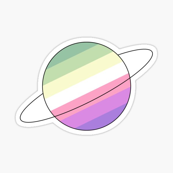 "Genderfae - Design 3" Sticker for Sale by Pride-Planets | Redbubble