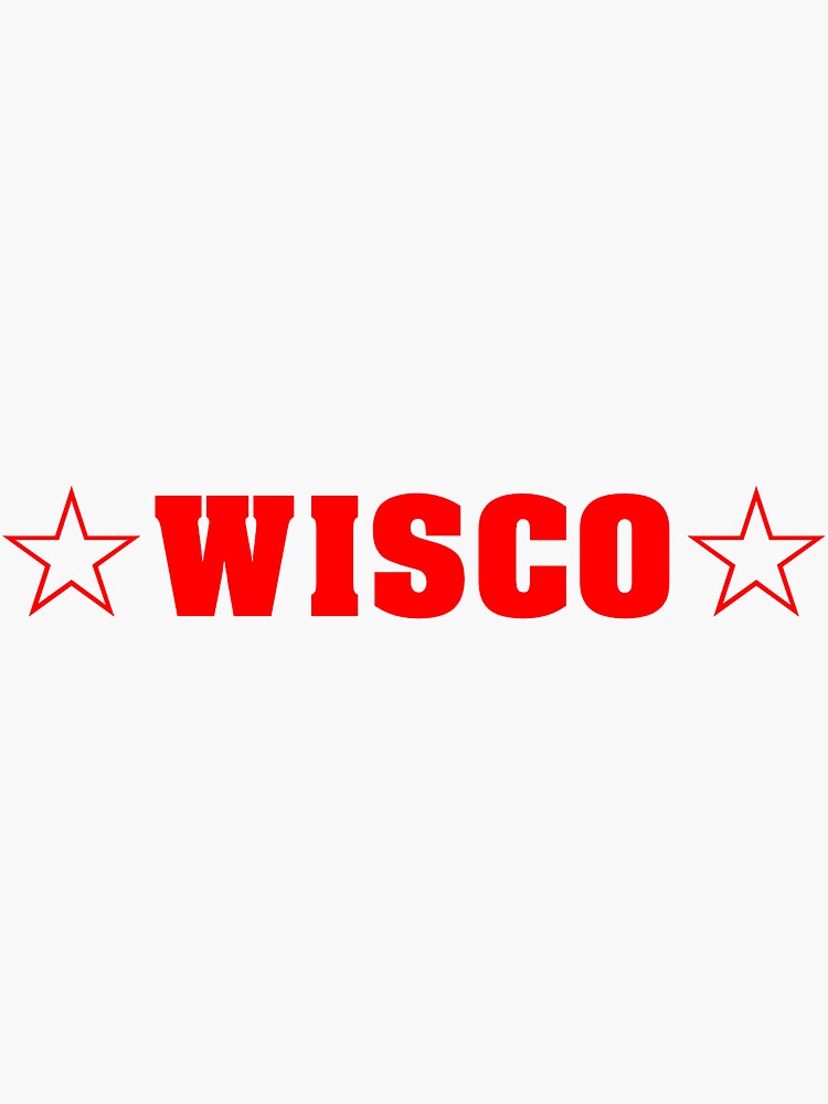 "wisco star sticker" Sticker by hadley1036 | Redbubble