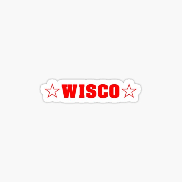"wisco star sticker" Sticker by hadley1036 | Redbubble
